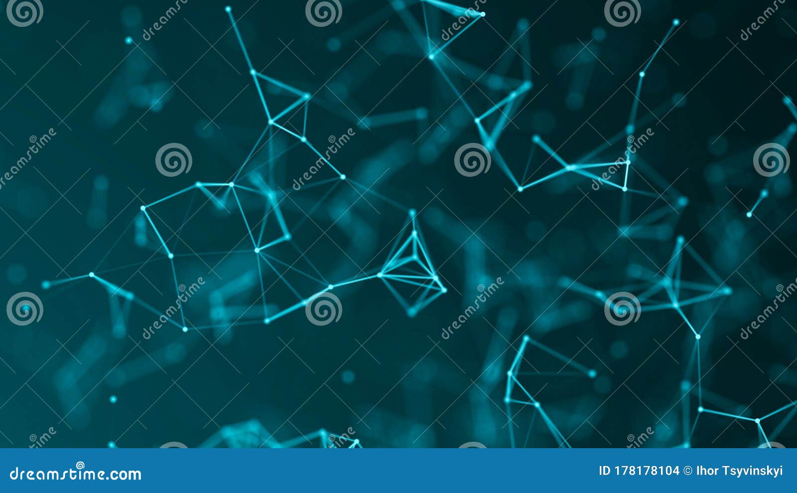 Abstract Digital Connection Dots. Technology Background. Network Connection Structure. Plexus ...