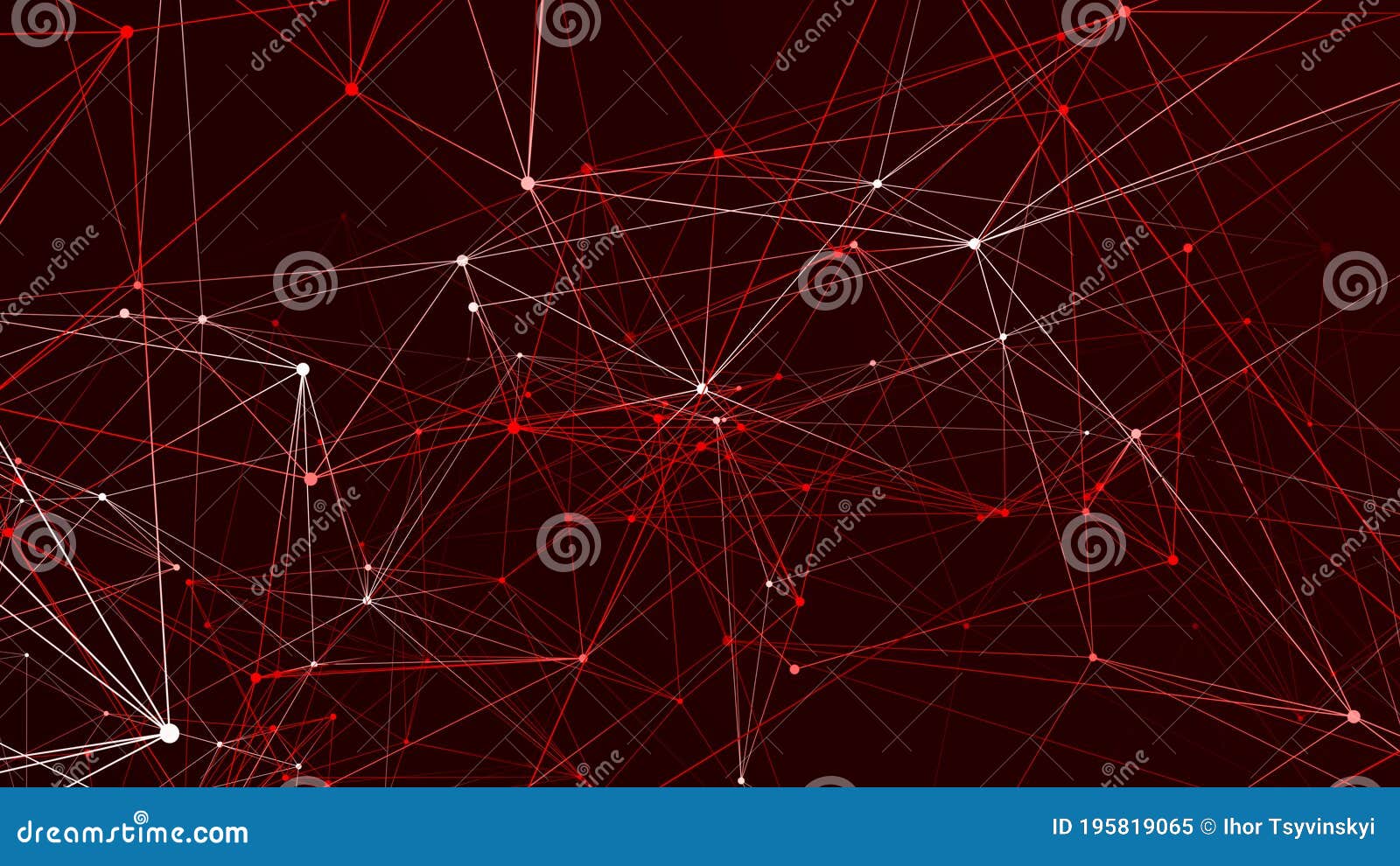 Abstract Digital Connection Dots Technology Background Network Connection Structure 3d