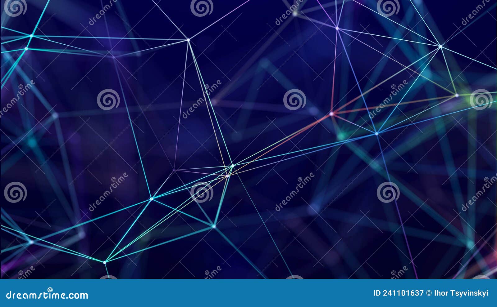 Abstract Digital Connection Dots Technology Background Network Connection Structure Plexus
