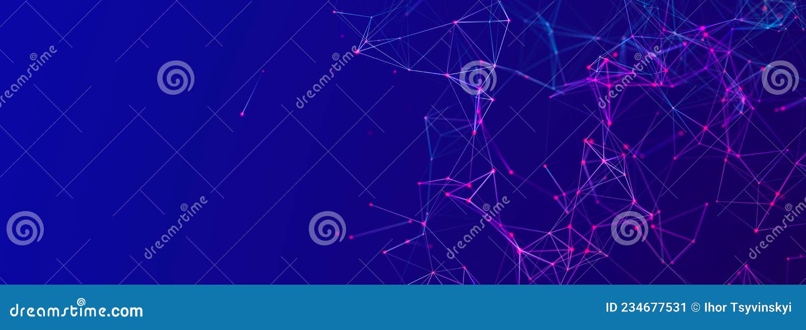 Abstract Digital Connection Dots. Technology Background. Network ...