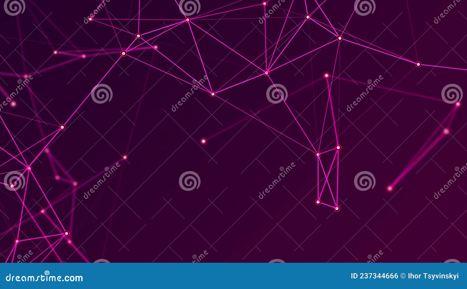 Abstract Digital Connection Dots.Technology Background. Network Connection Structure. 3d ...