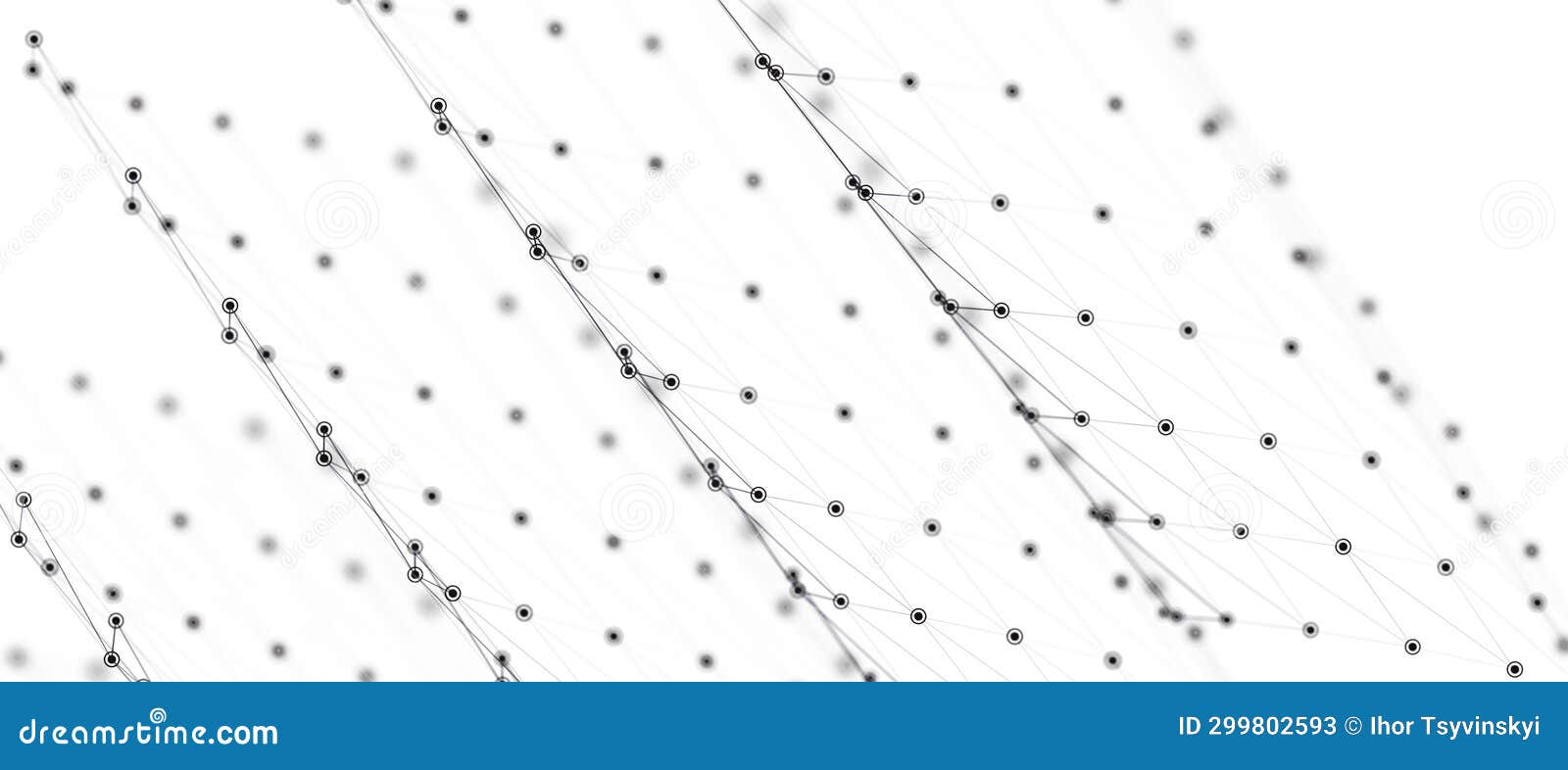 Abstract Digital Connection Dots. Technology Background. Network Connection Structure. 3d ...