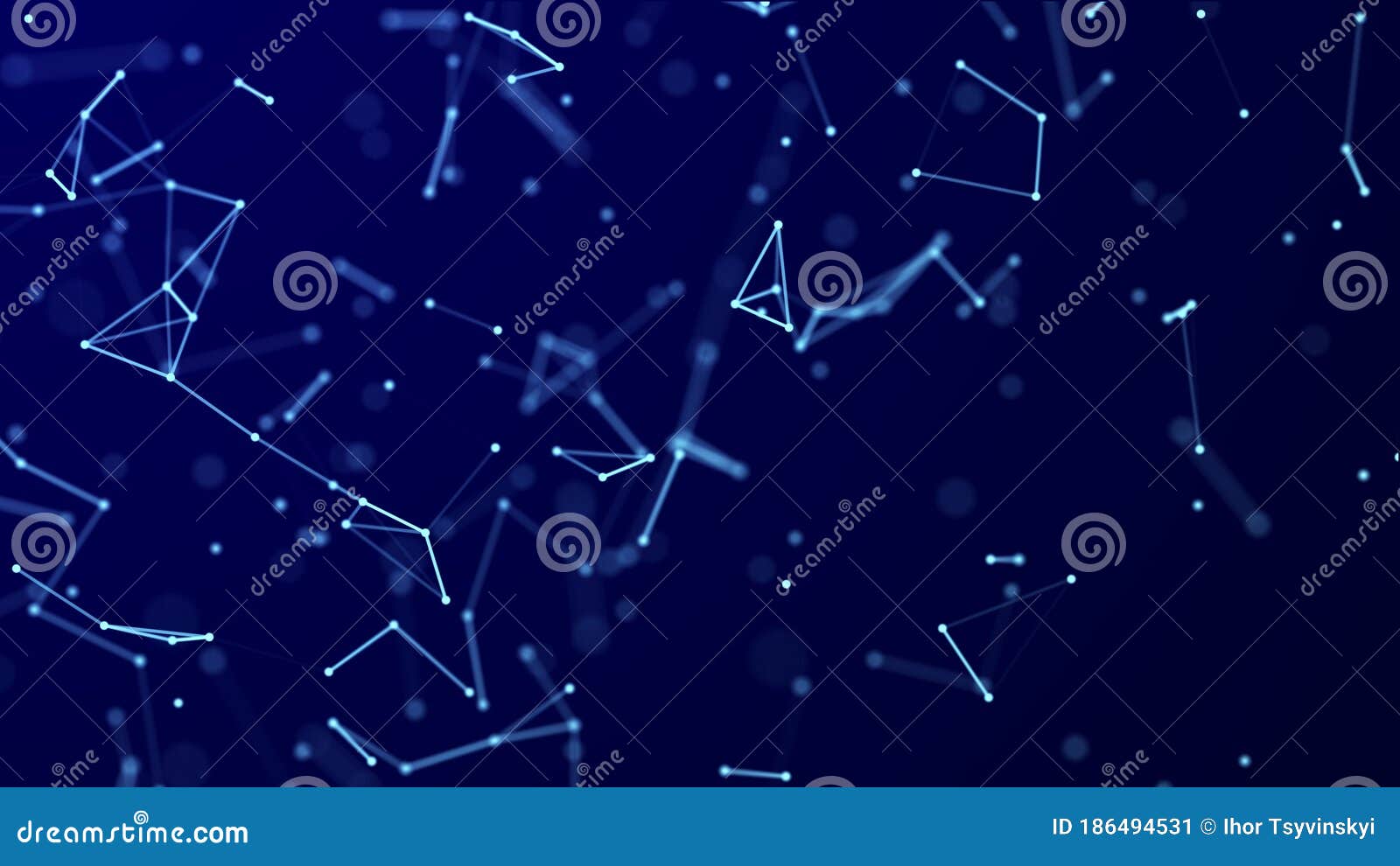 Abstract Digital Connection Dots Technology Background Network Connection Structure Plexus