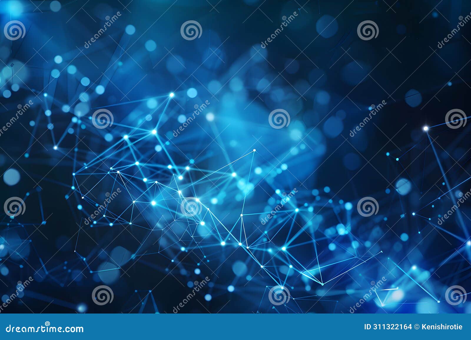 Abstract Digital Connection Moving Dots and Lines for Technology ...