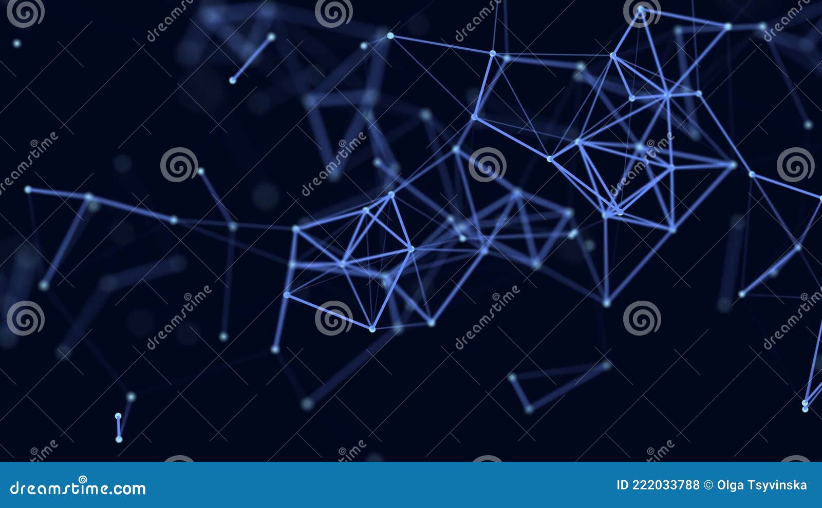 Abstract Digital Connection Moving Dots And Lines Technology Background 3d Seamless Loop 4k