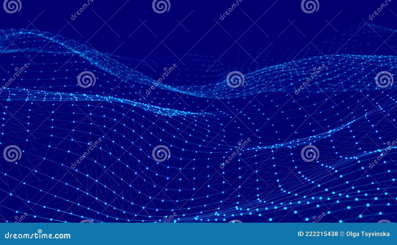 Abstract Digital Connection Moving Dots and Lines. Technology Background. 3d Seamless Loop. 4K ...