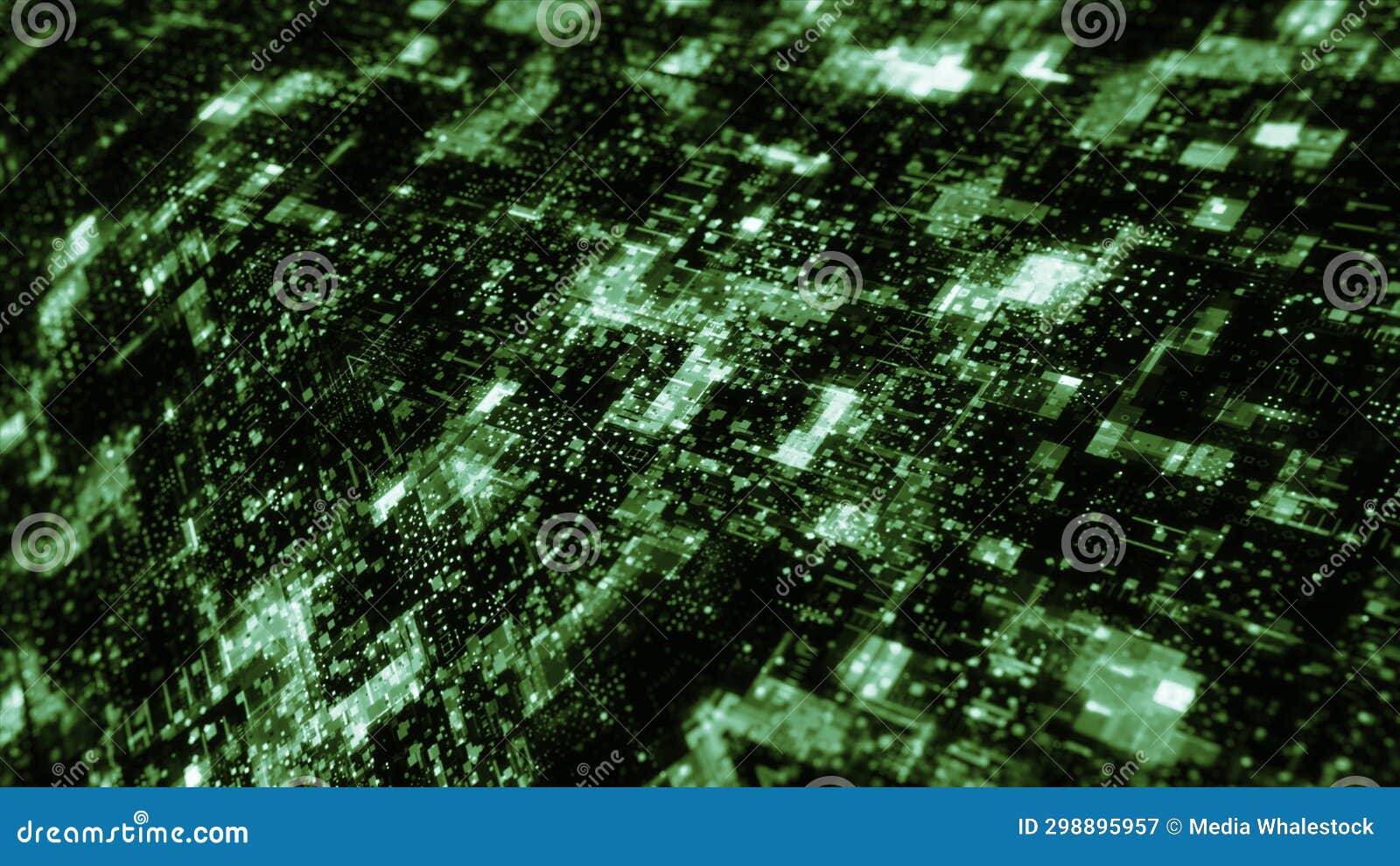 Abstract Digital Data Background. Motion. Colorful Digital Space ...