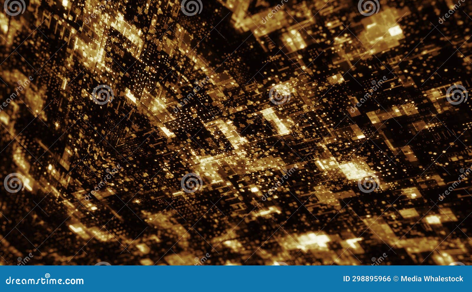 Abstract Digital Data Background. Motion. Colorful Digital Space ...