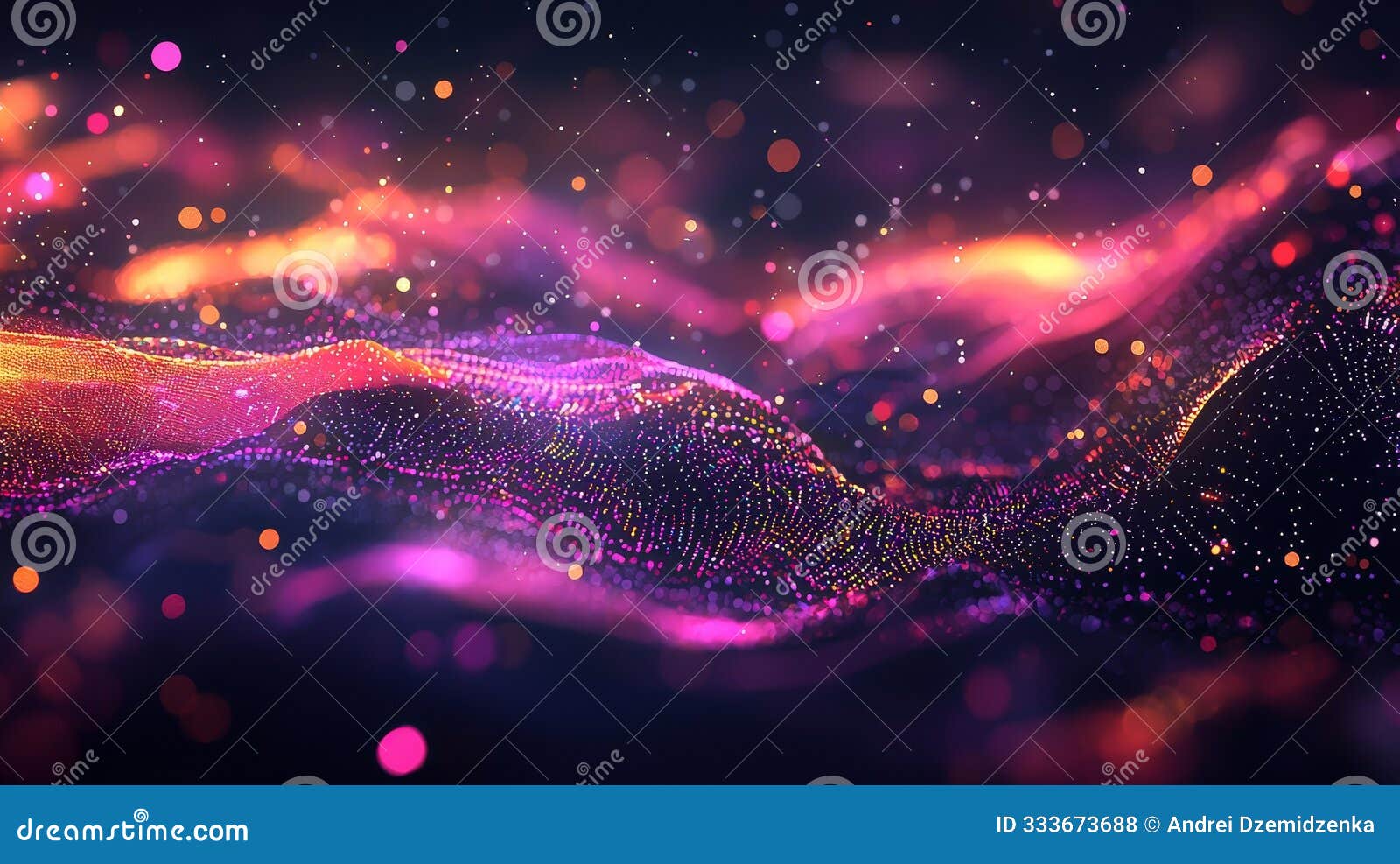 Abstract Digital Data Background. Used in Explaining Network Abilities ...