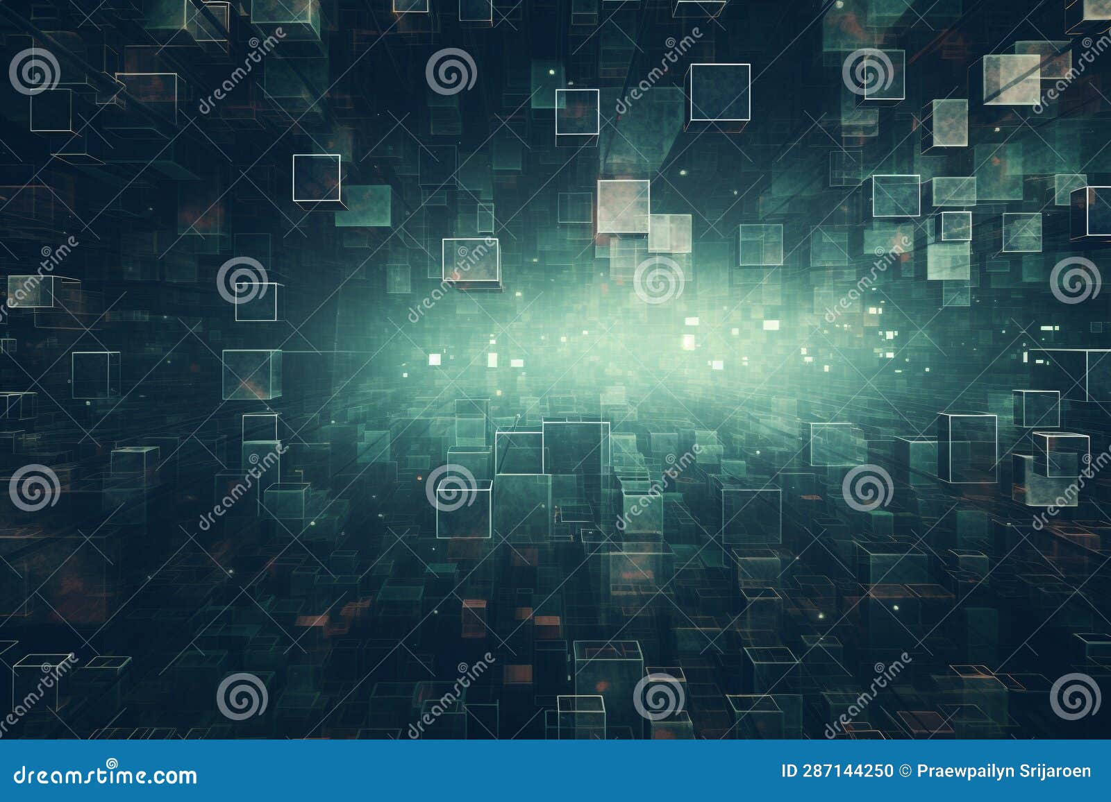 Abstract Digital Data Network Connections Background.Technology ...