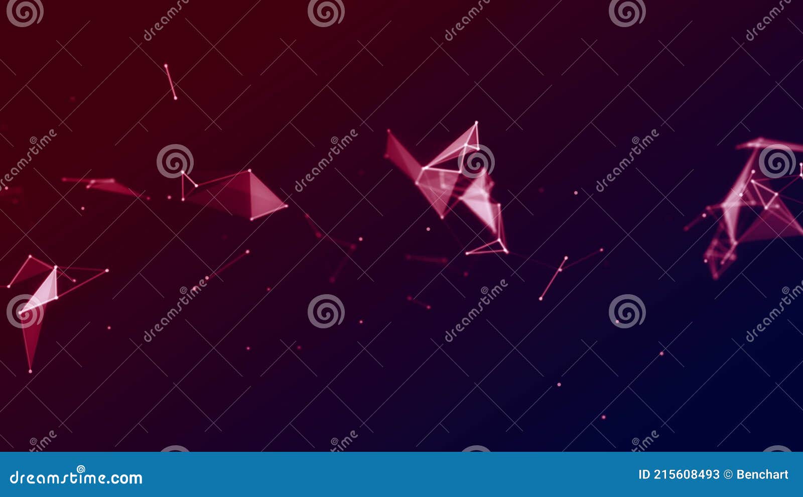 Abstract Digital Data Plexus Technology Background Loop Stock Video - Video of flowing, polygons ...