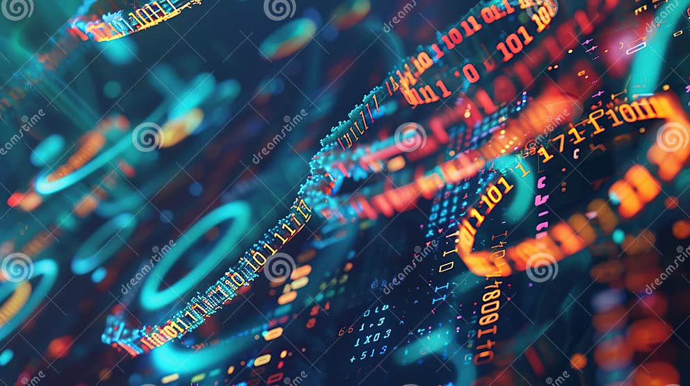 Abstract Digital Data Visualization Stock Illustration - Illustration of visualization, modern ...