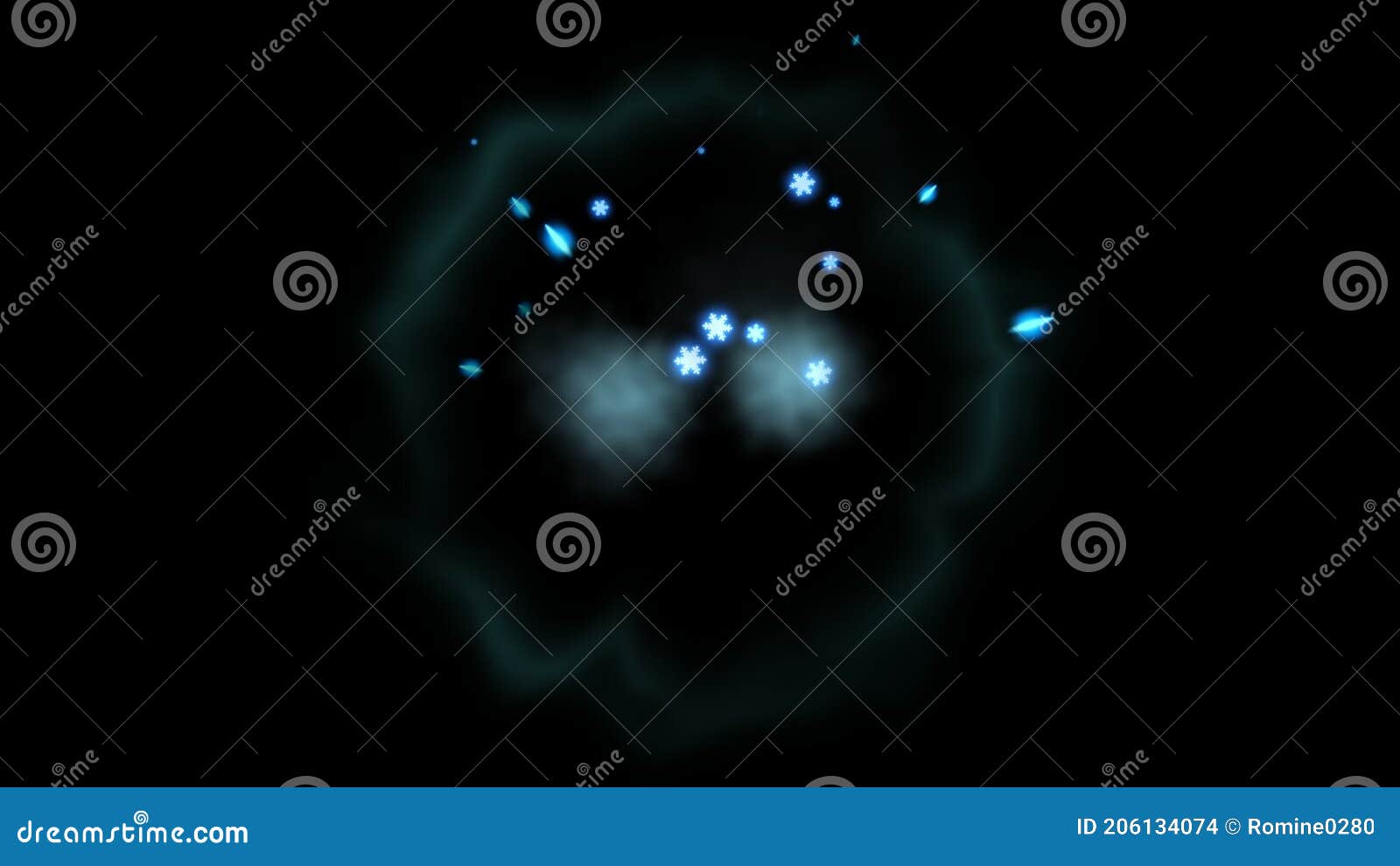 Abstract Digital Design Multiple Color Particle Effect Stock ...