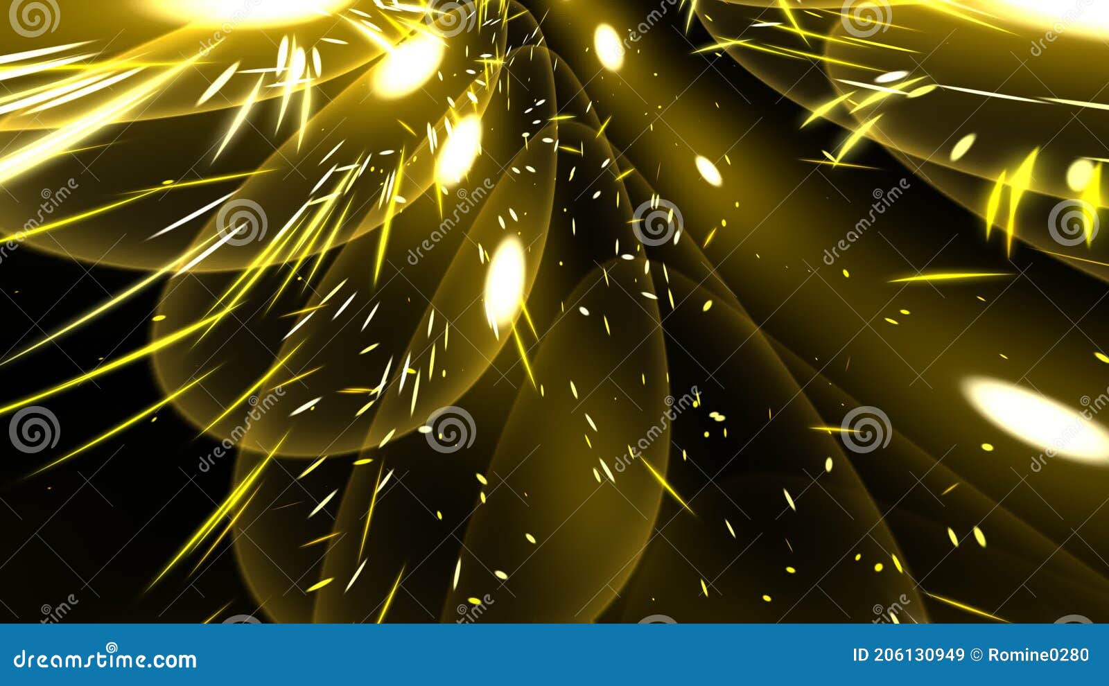 Abstract Digital Design Multiple Color Particle Effect Stock ...