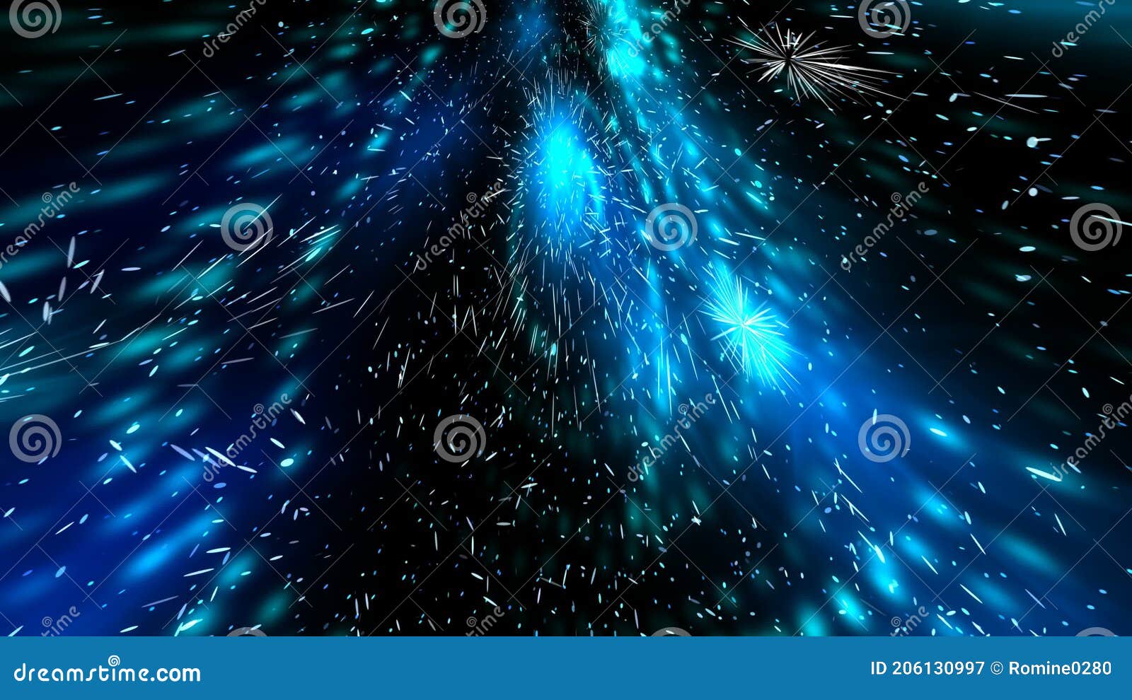 Abstract Digital Design Multiple Color Particle Effect Stock ...