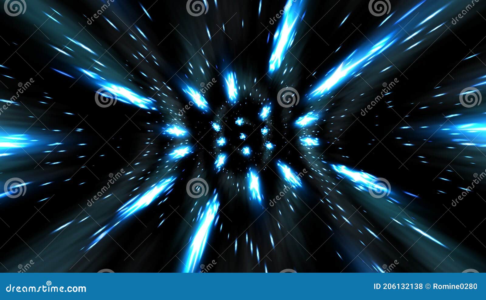 Abstract Digital Design Multiple Color Particle Effect Stock ...