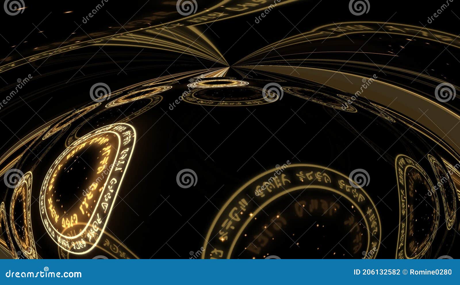 Abstract Digital Design Multiple Color Particle Effect Stock ...