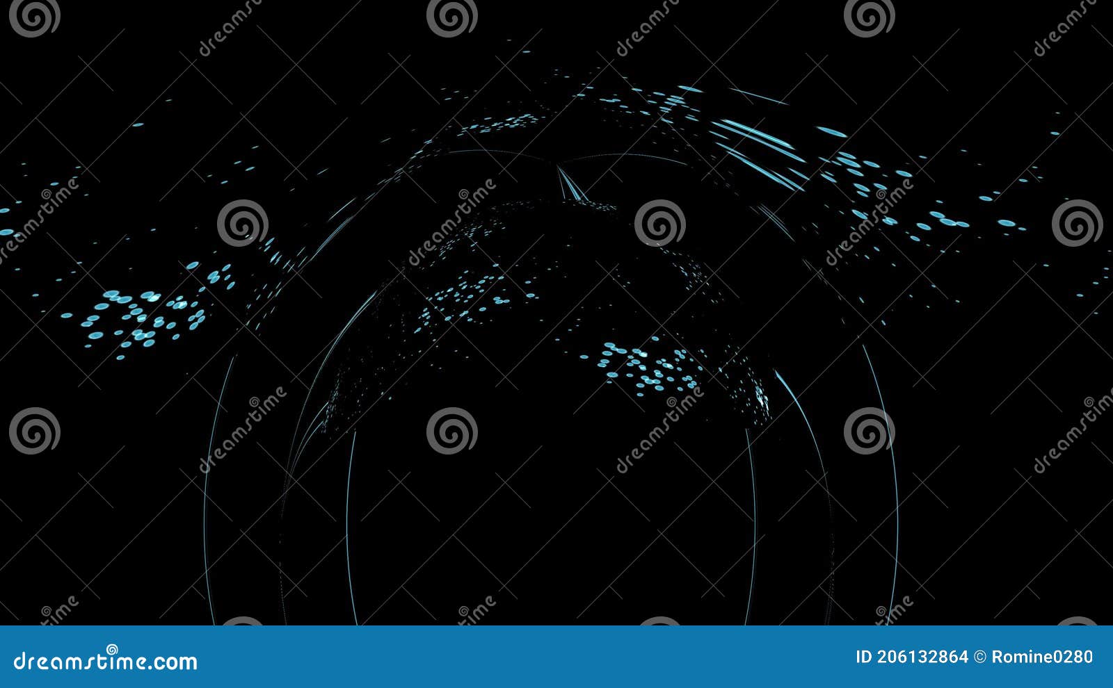 Abstract Digital Design Multiple Color Particle Effect Stock ...