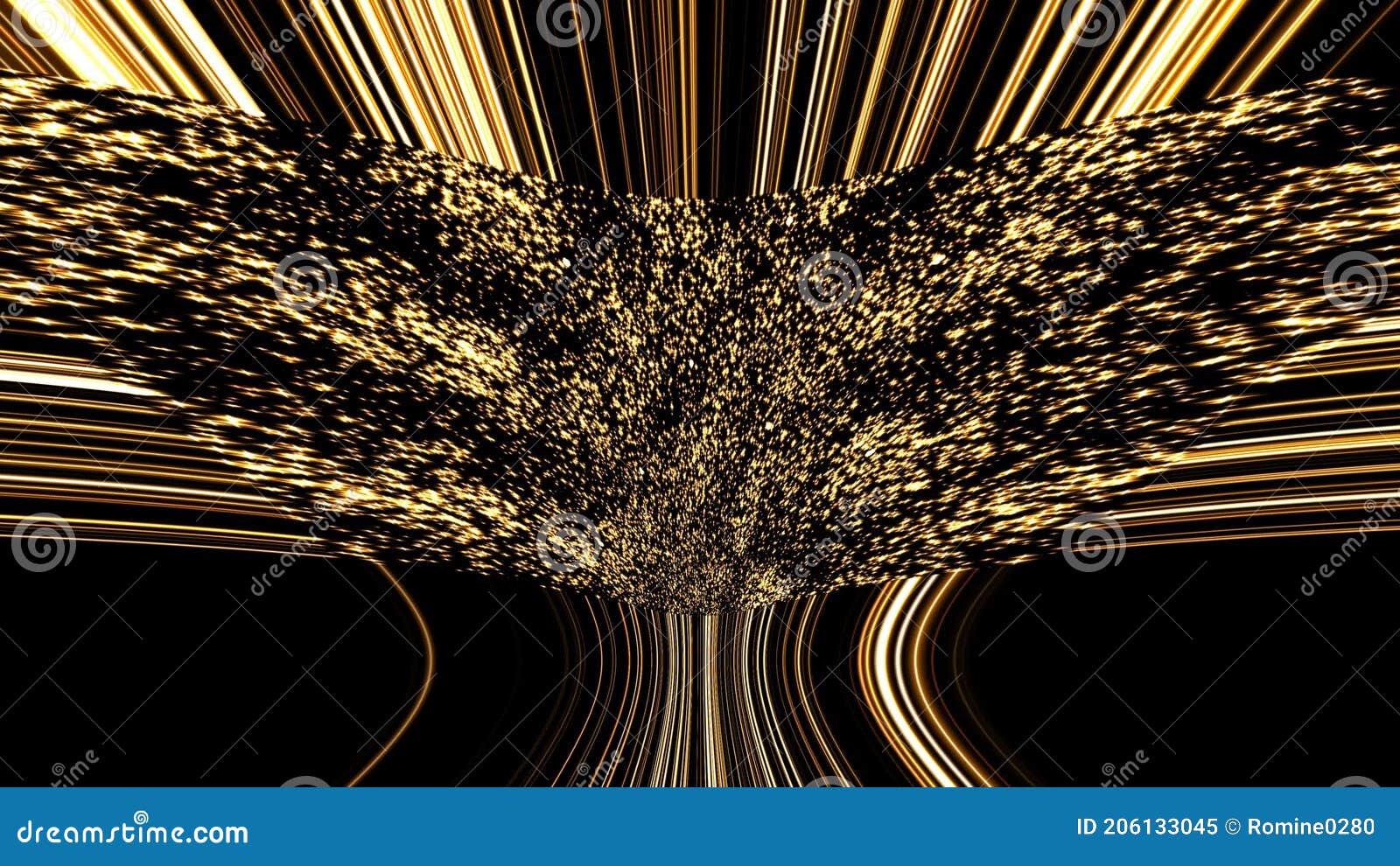 Abstract Digital Design Multiple Color Particle Effect Stock ...