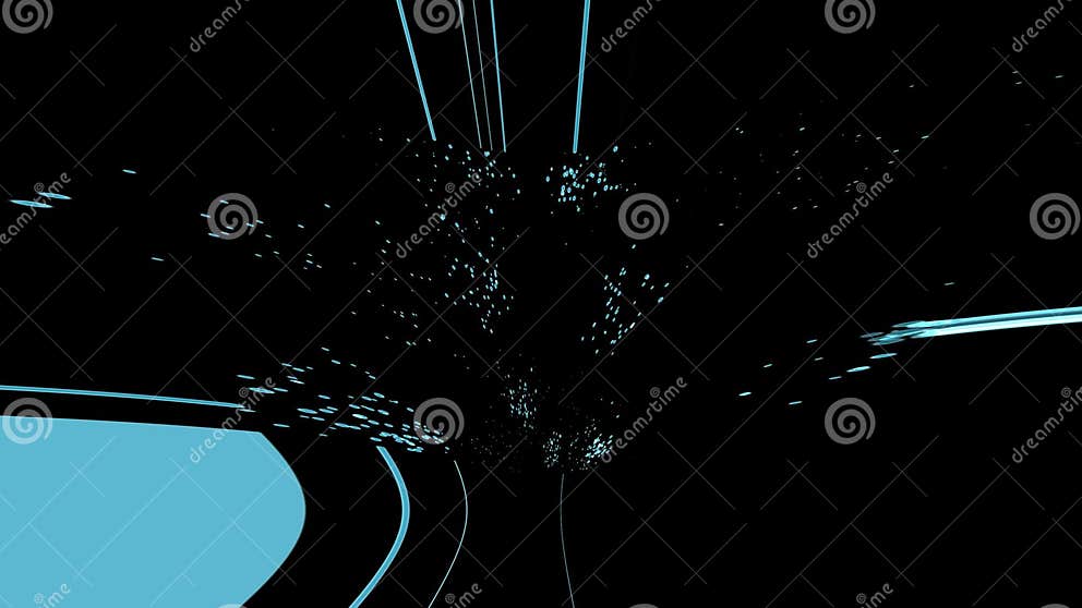 Abstract Digital Design Multiple Color Particle Effect Stock ...