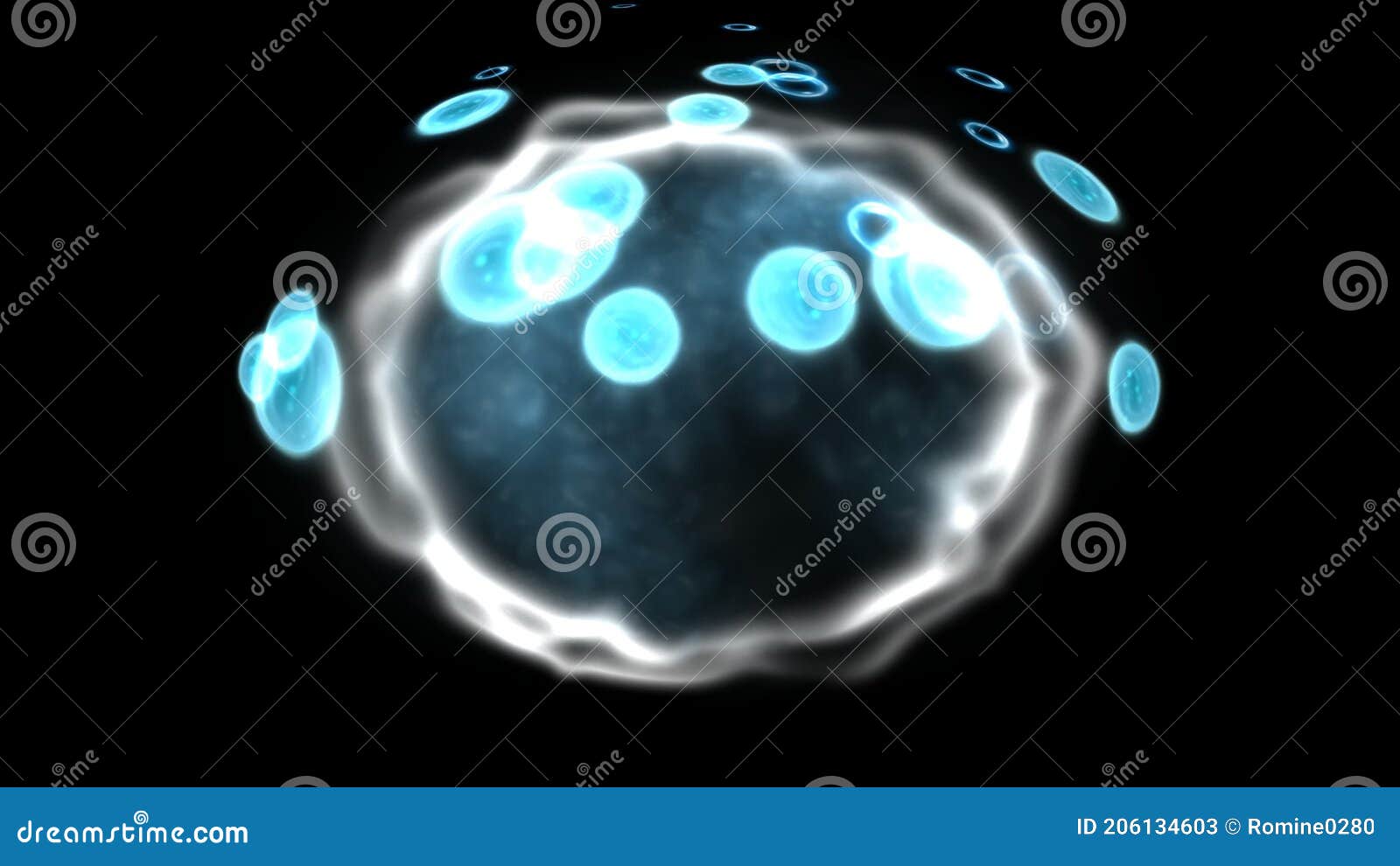 Abstract Digital Design Multiple Color Particle Effect Stock ...