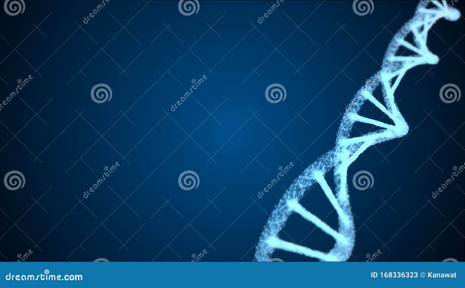 Abstract of Digital DNA Construction. Science Animation Stock ...