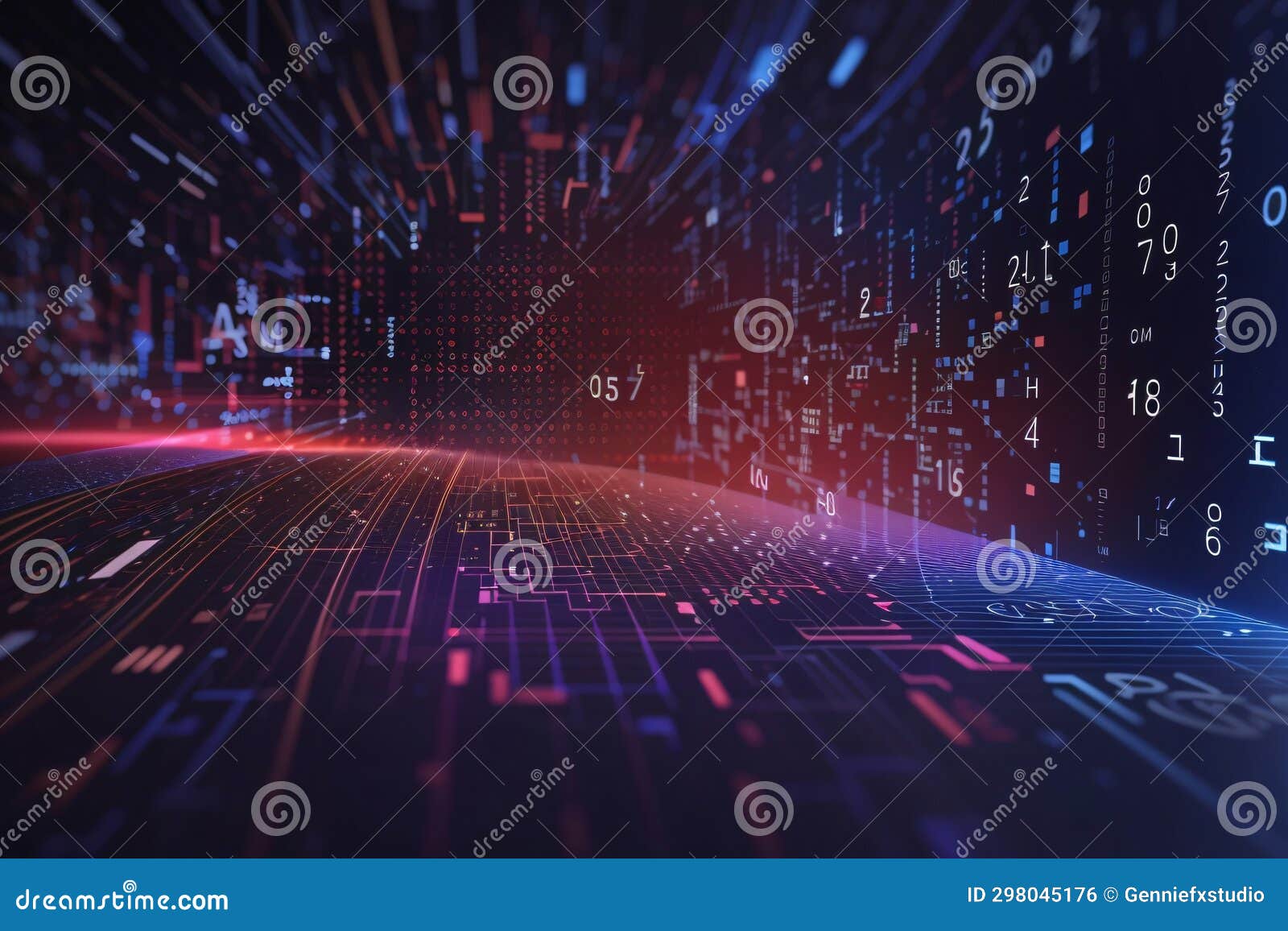 Unleashed AI Algorithms and the Concept of Blue Digital Cyberspace with ...