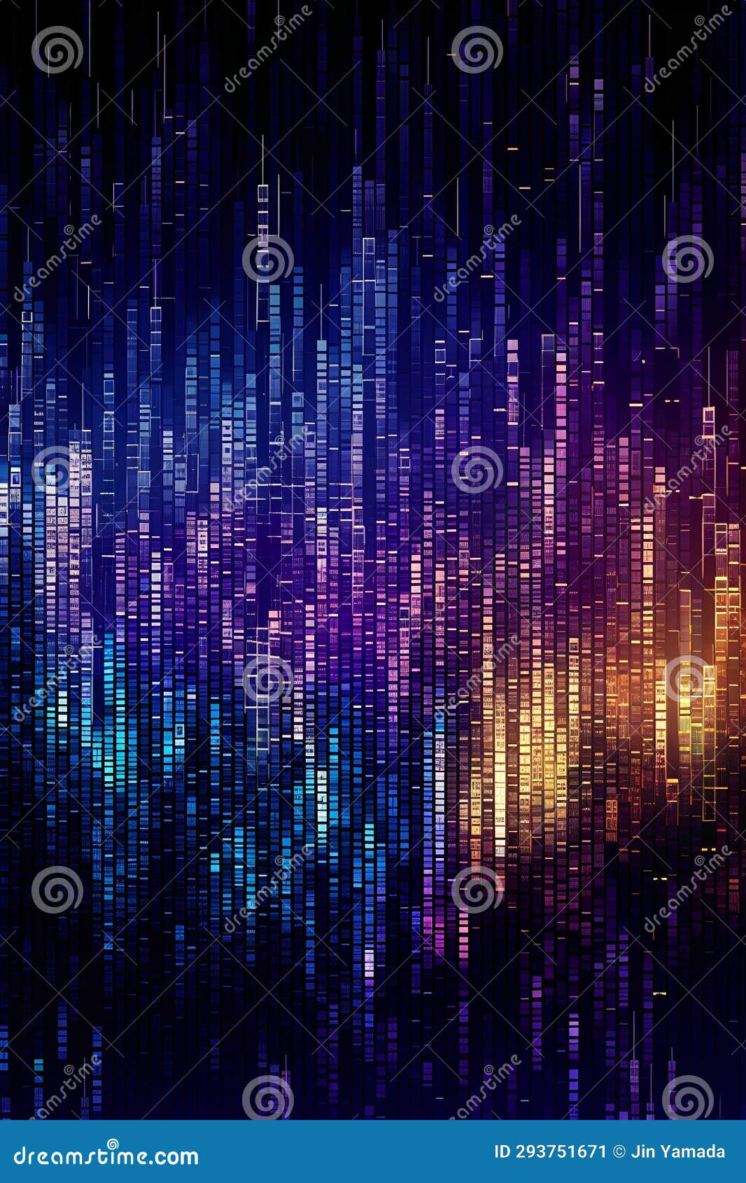 Abstract Digital Equalizer Background. Vector Illustration for Your ...