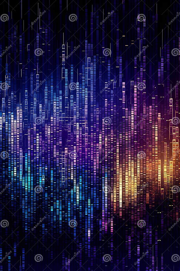 Abstract Digital Equalizer Background. Vector Illustration for Your ...