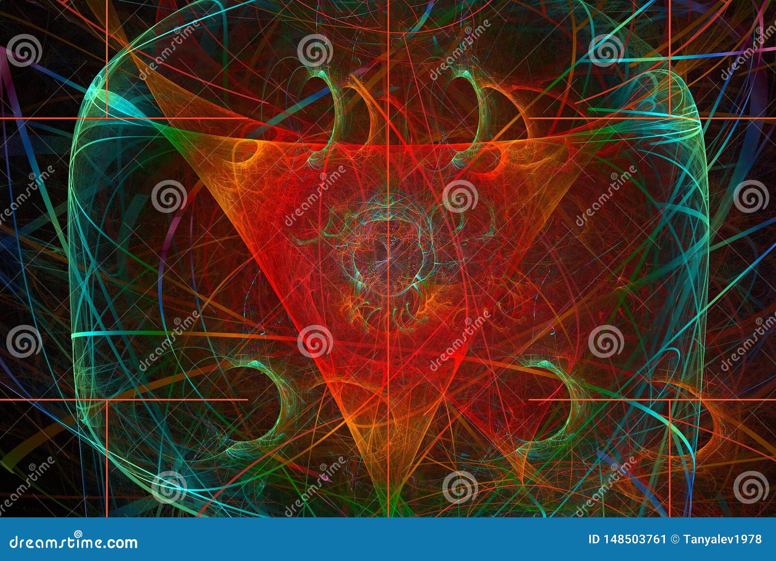 Abstract Current Overlay Creative Vibrant Chaos , Design Magic Dynamic ...
