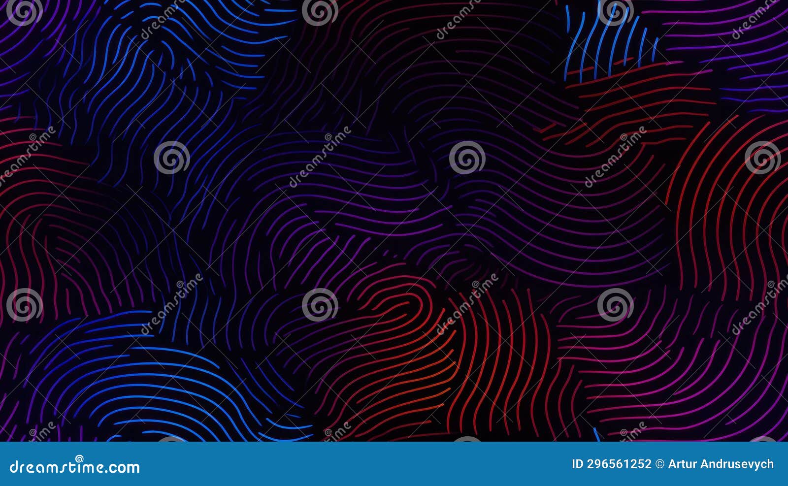 Abstract Digital Fingerprint Lines Texture. Futuristic Background Stock ...