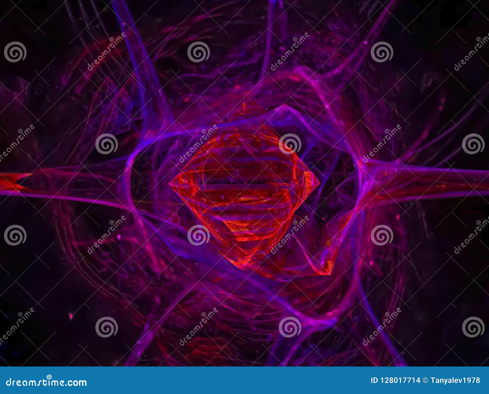 Abstract Digital Fractal, Pattern Template Concept Beautiful Design ...