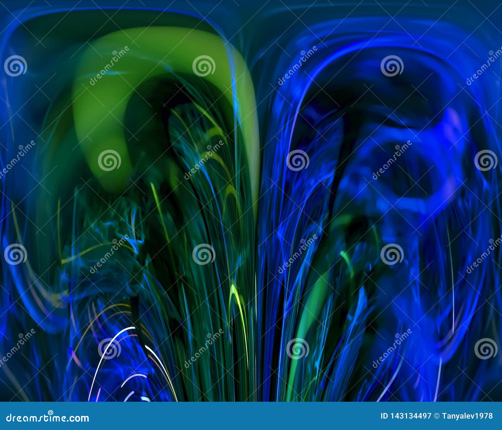 Abstract Digital Fractal Light Graphic Creative, Render Artistic ...