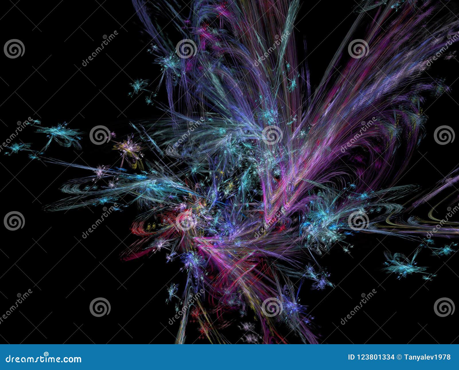 Abstract Digital Future Background Ethereal Science Stock Photo - Image ...