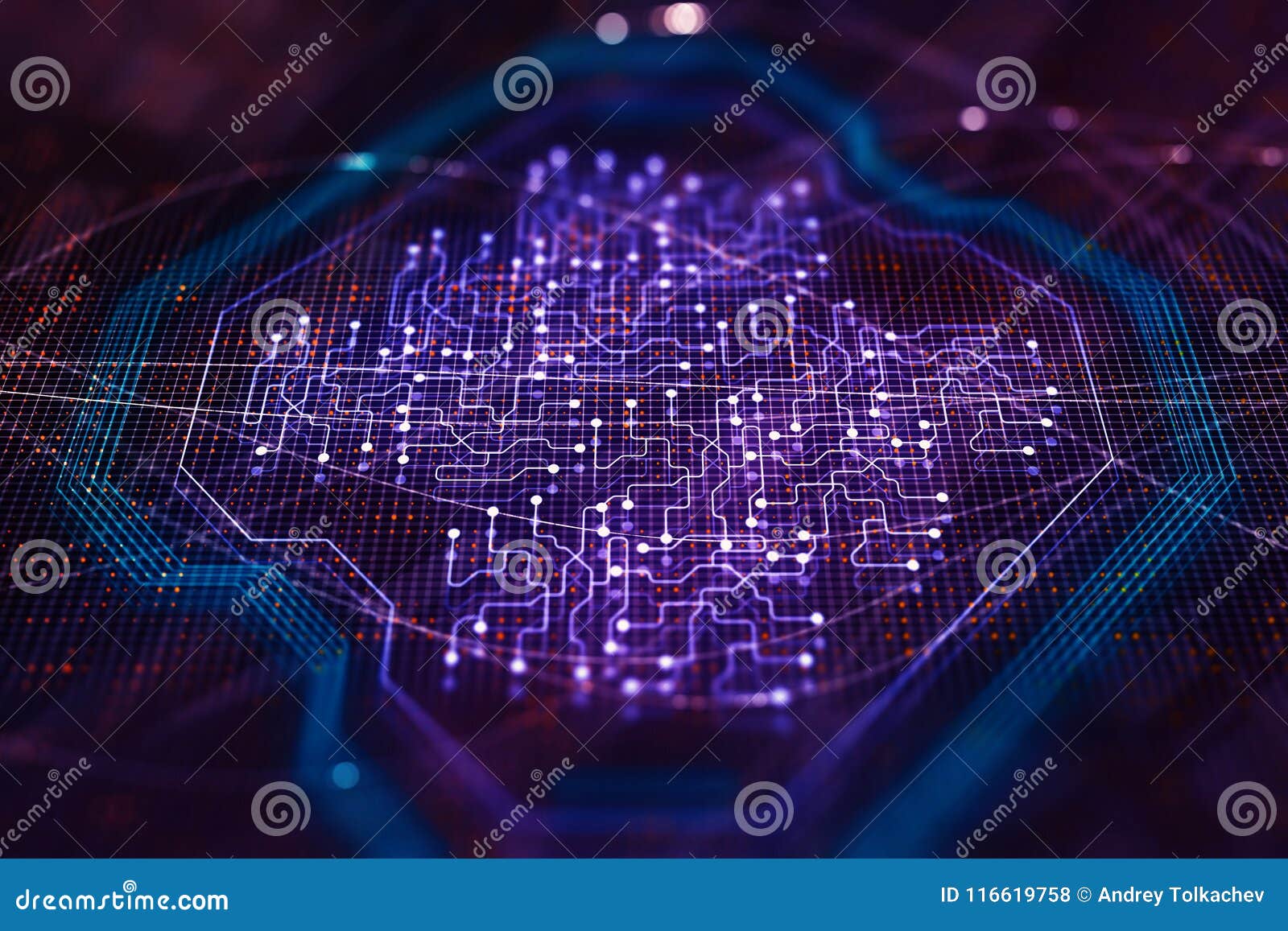 Abstract Circuit Board Backdrop Stock Illustration - Illustration of ...