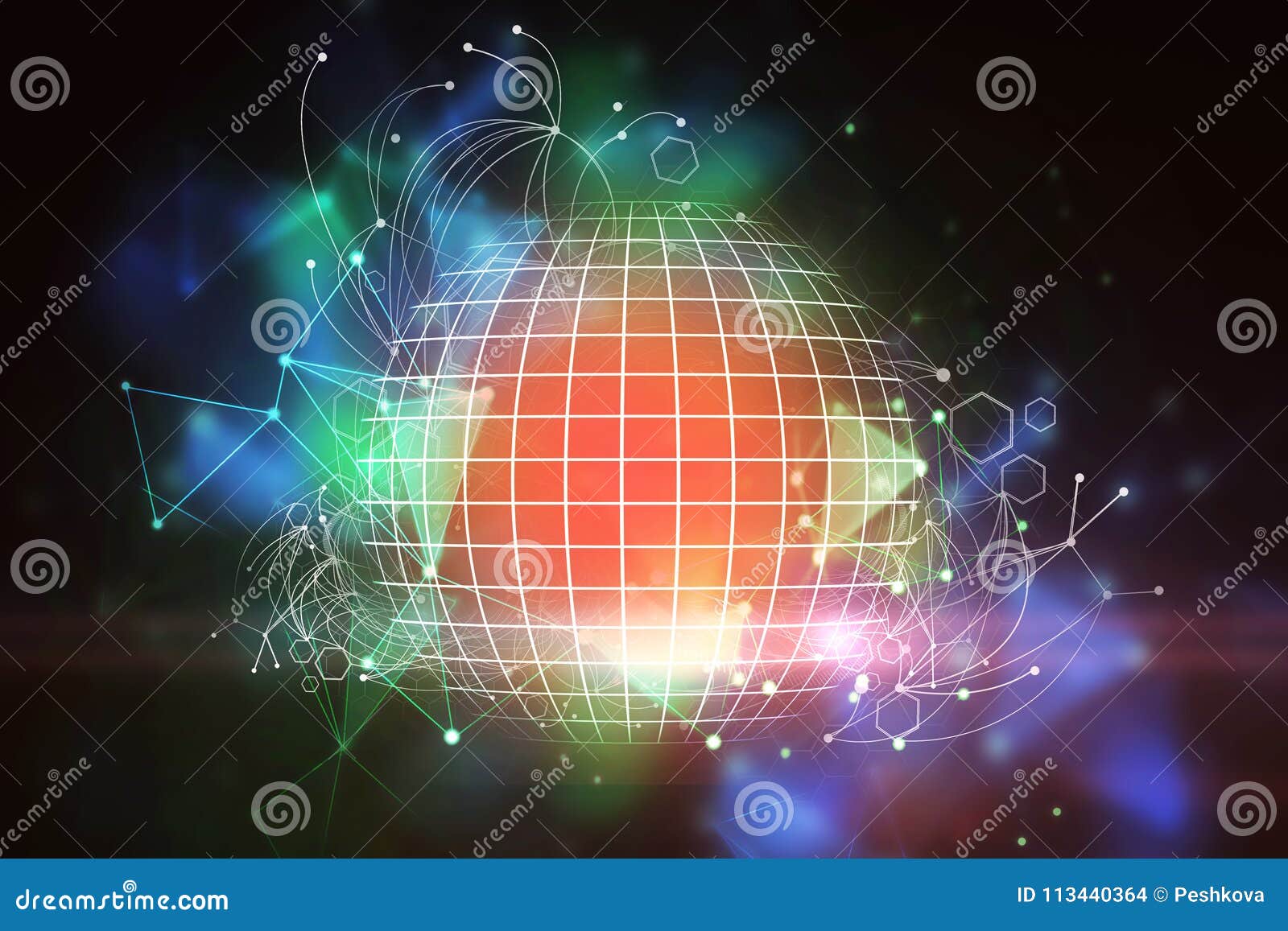 Abstract globe backdrop stock illustration. Illustration of internet ...