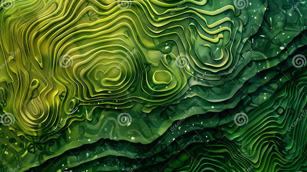 Abstract Green Wavy Pattern Stock Image - Image of contemporary ...