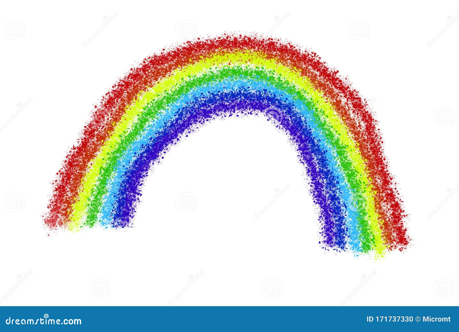 Abstract Digital Imitation Drawing Spray Paint Rainbow, Gradient ...