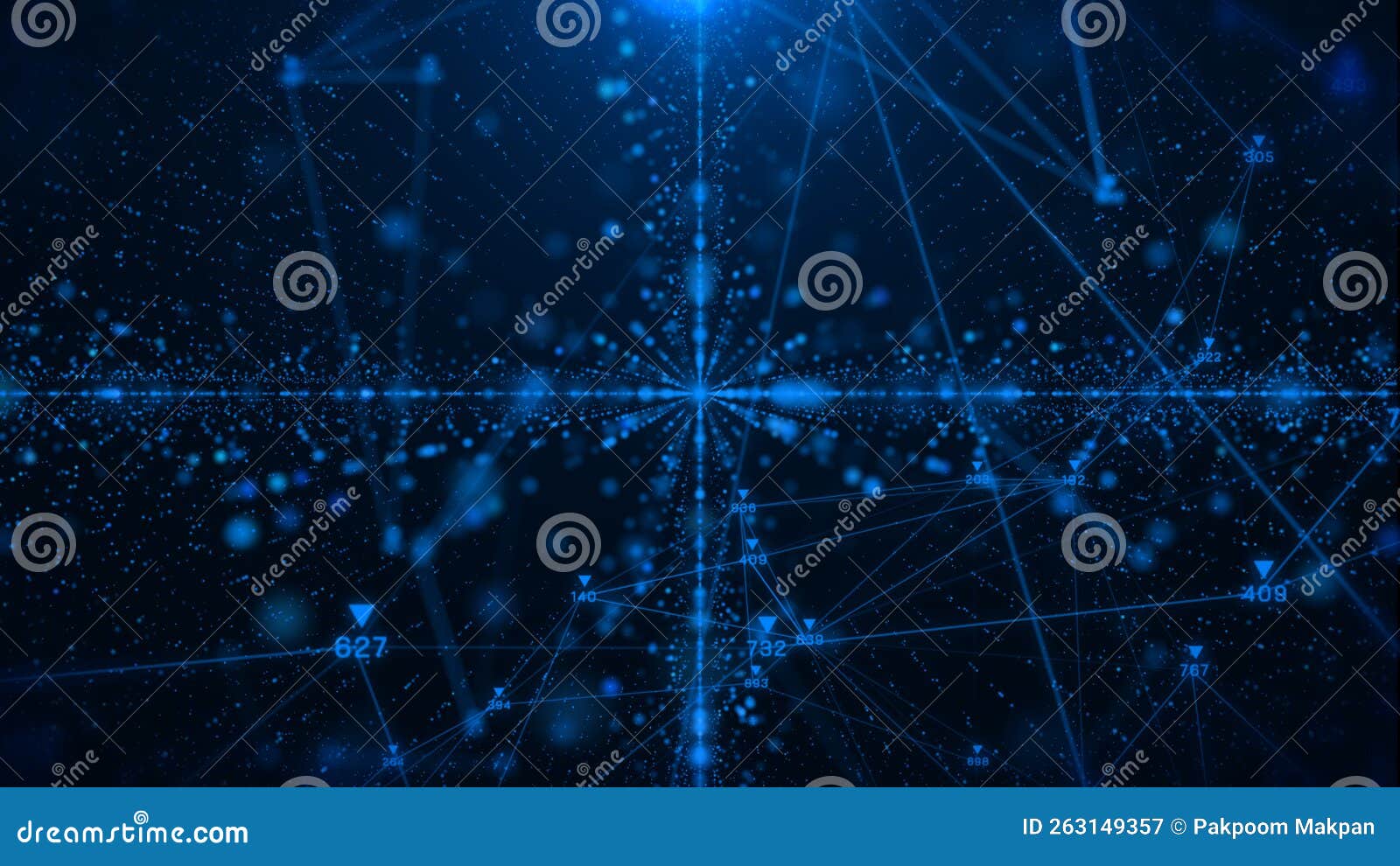 Abstract Digital Information Futuristic Visualization Analytics ...