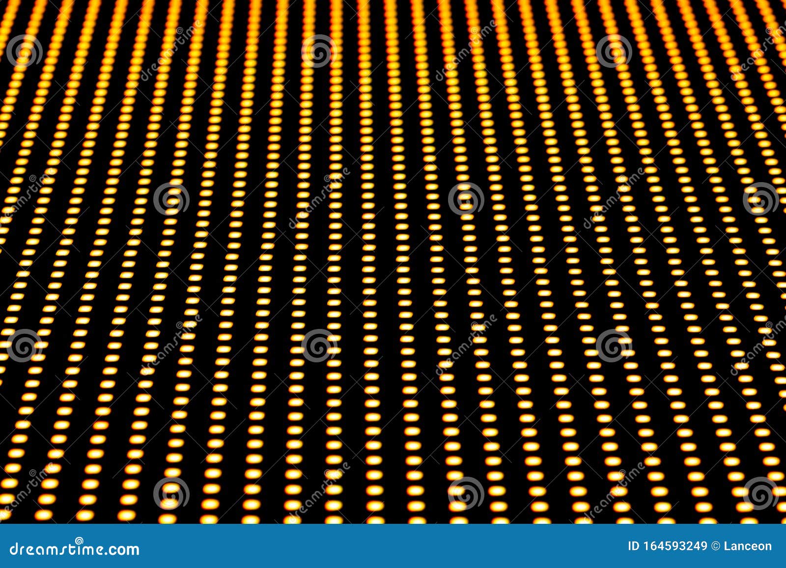 Abstract Digital Led Background with Yellow Orange Dots Stock Image ...