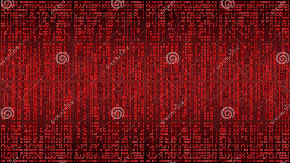 Abstract with Digital Lines, Binary Code, Matrix Background with Digits ...