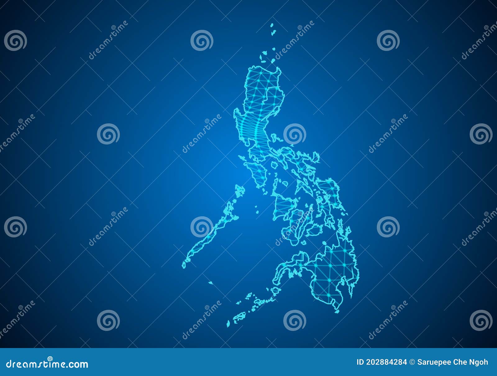 Philippines Network Map. Vector Illustration | CartoonDealer.com #177792656