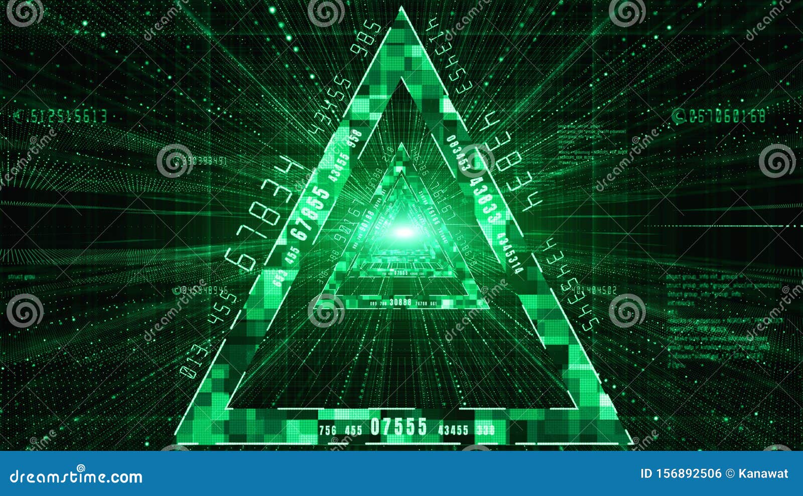 Matrix Connection Nodes Network Background Vector Illustration ...