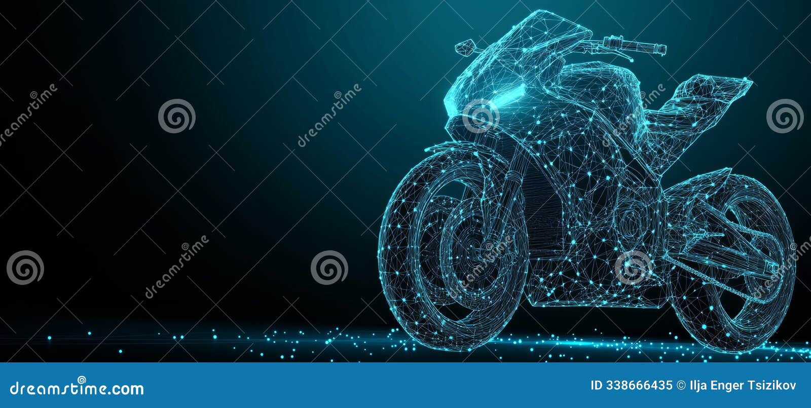 Abstract Digital Motorcycle a Symbol of Technology Innovation and the ...
