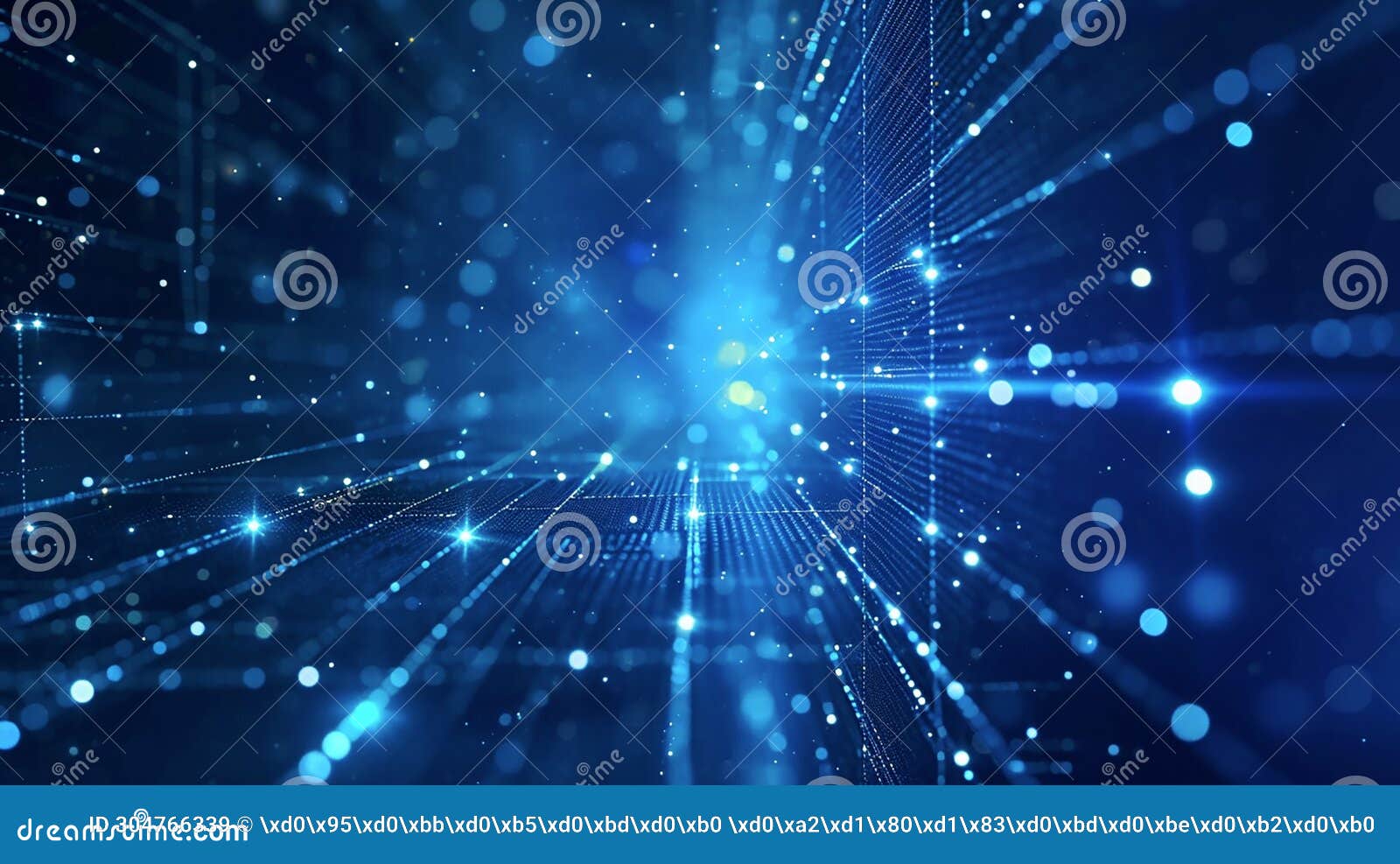 Abstract Digital Network Backdrop with Glowing Dots and Connections ...
