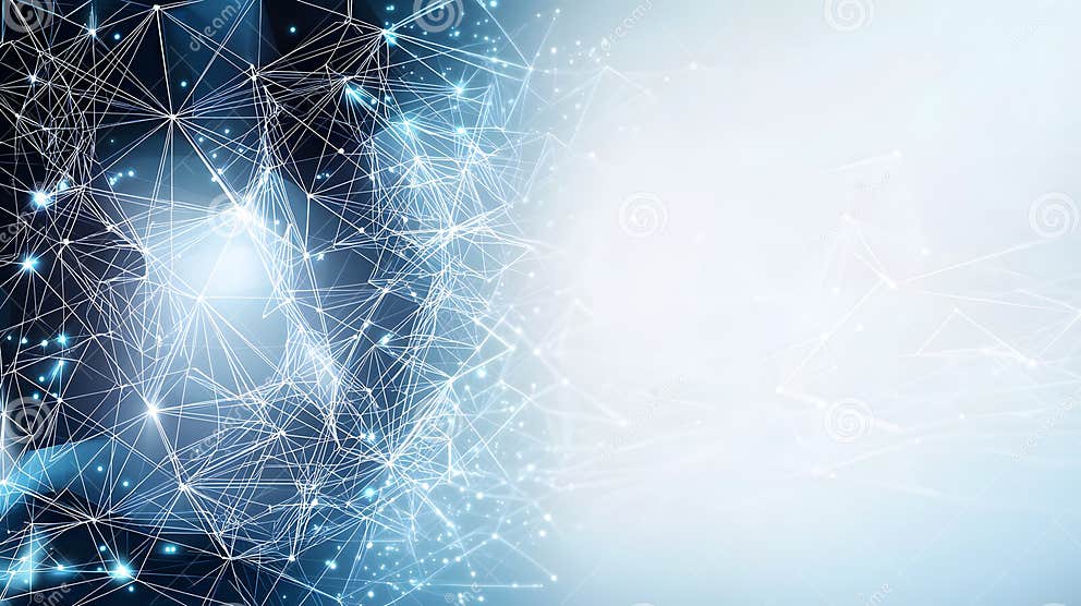 Abstract Digital Network Background Design Stock Illustration ...