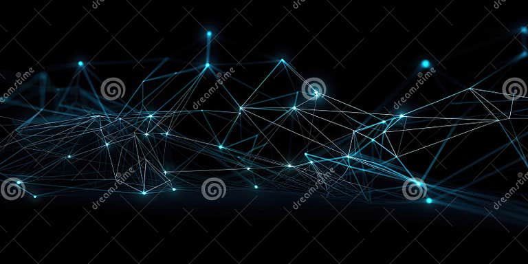 Abstract Digital Network Connection Background. Big Data Background ...