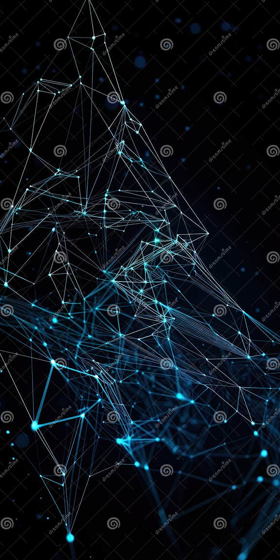 Abstract Digital Network Connection Background. Big Data Background ...