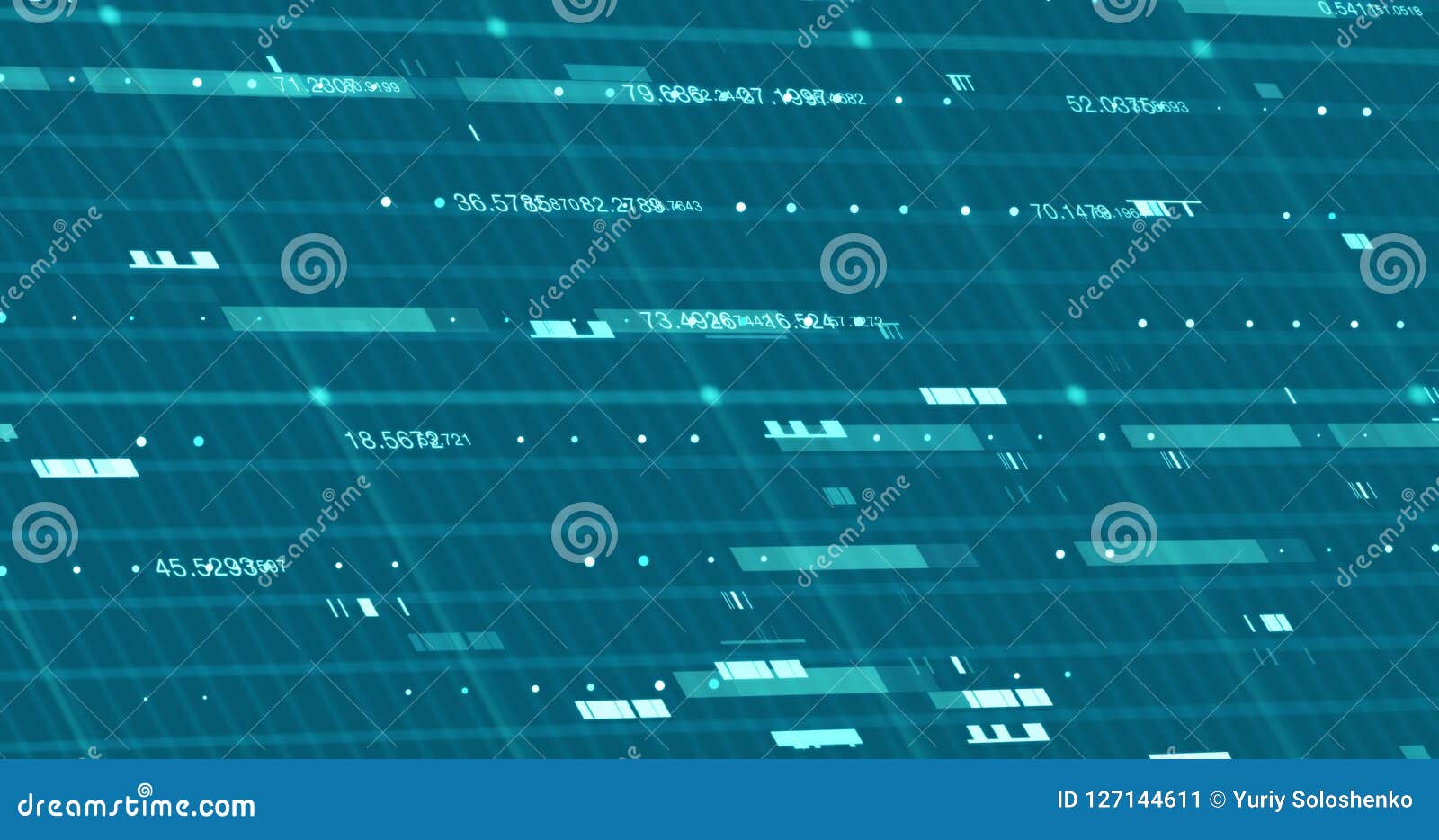 Abstract Digital Network Data Background, 3D Rendering Stock ...