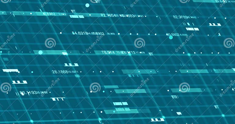 Abstract Digital Network Data Background, 3D Rendering Stock ...